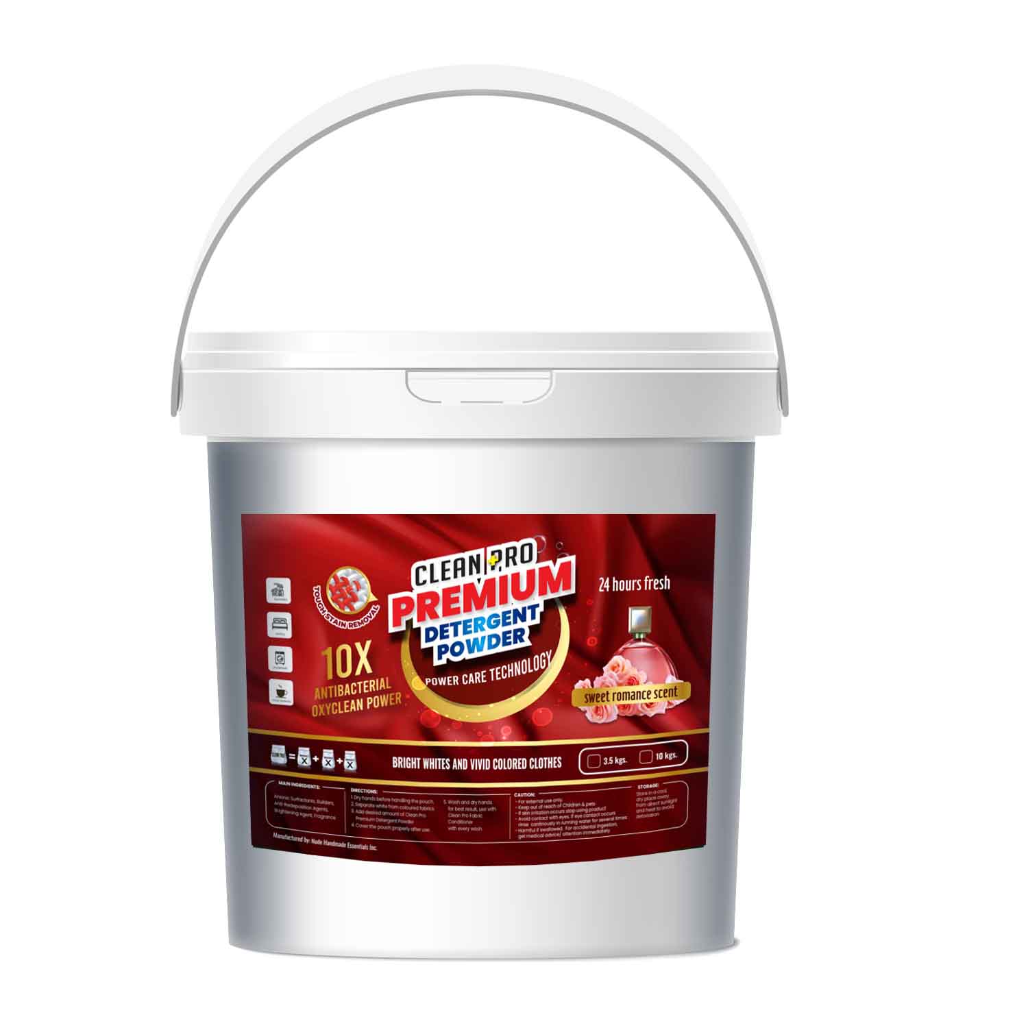 Clean Pro Detergent Powder Premium Sweet Romance Scent 10kg | Shopee ...