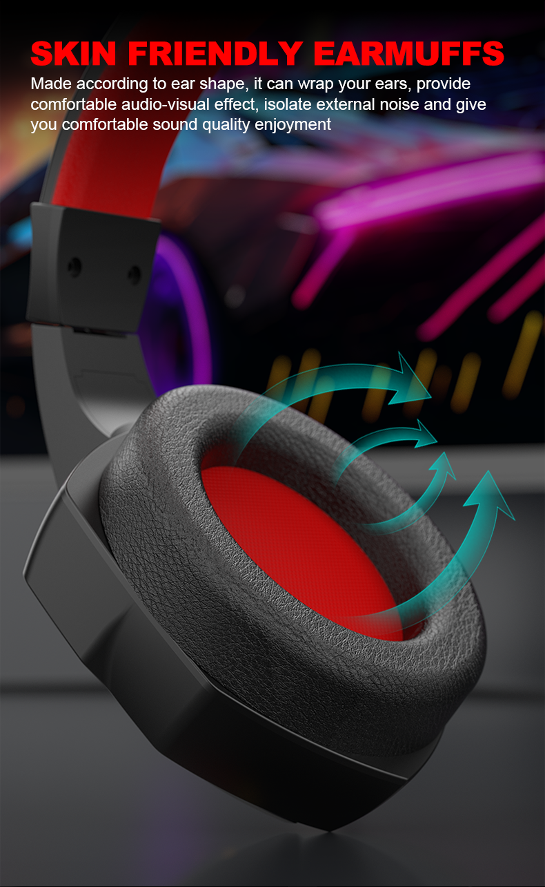 Inplay S500 Wired RGB Gaming Headset With Mic Surround Sound Over Ear ...