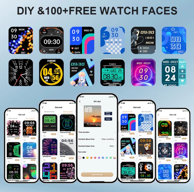 Smart Watch H9 Pro Max Bluetooth Fitness Tracker Heart Rate Blood ...