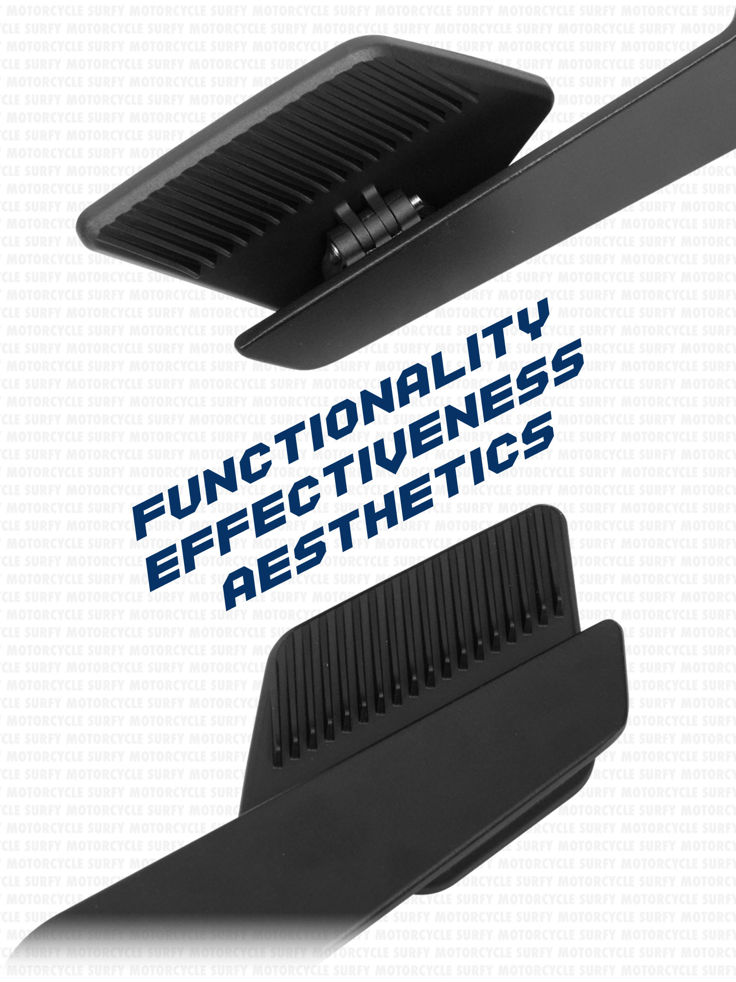 Rizoma Stealth Max Side Mirror Aerodynamic Design Foldable Mirror ...