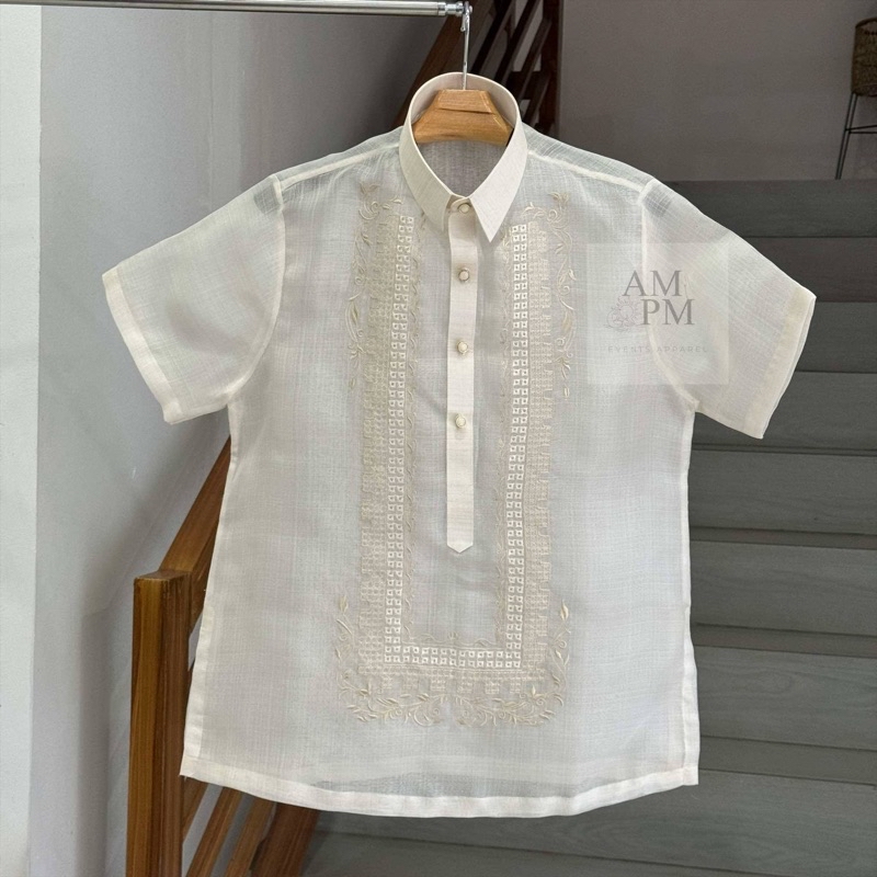 Pinya Cocoon Polo Barong Short sleeves (Premium Fabric) (batch 2 ...