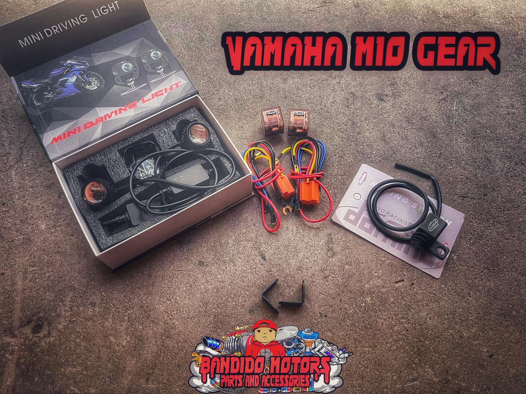 MINI DRIVING LIGHTS SET WITH MIO GEAR BRACKET | Shopee Philippines