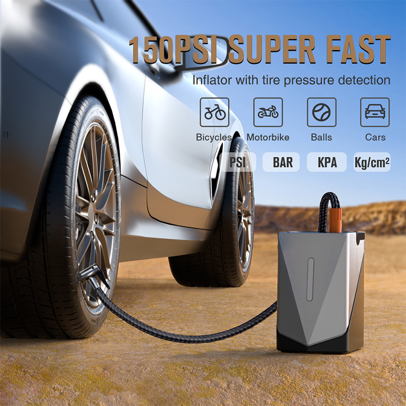 GF01 Portable Electric Car Jump Starter and Inflatable Blast Machine ...