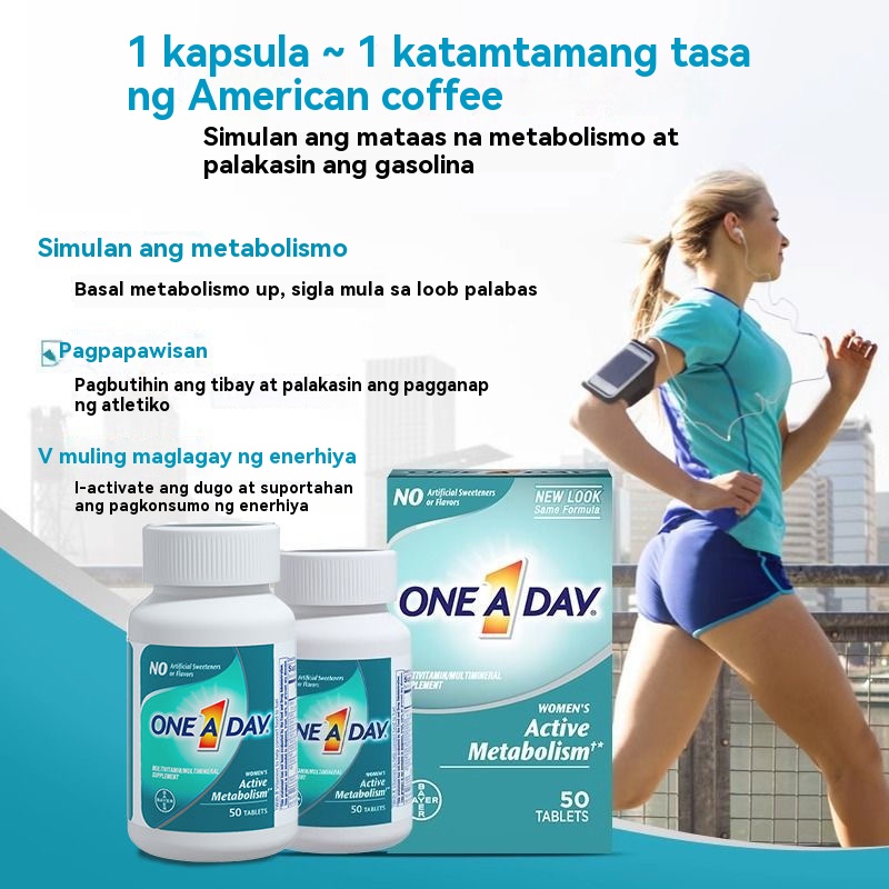 Bayer One A Day Women's Active Metabolism Multivitamin Vitamin Burn For ...