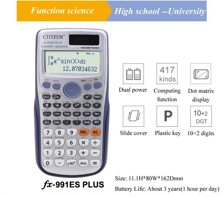 Scientific Calculator fX-991ES Plus Heavy Duty Engineering Calculator - 1 Unit - Genuine and ...