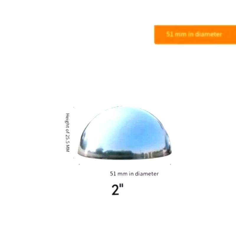 304 STAINLESS Half Sphere Stainless Round Tube End Cap Stainless Half ...