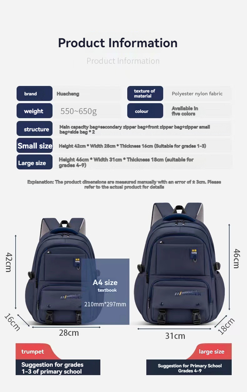 Fashion Kids School Bag Waterproof Large capacity Load Reduction ...