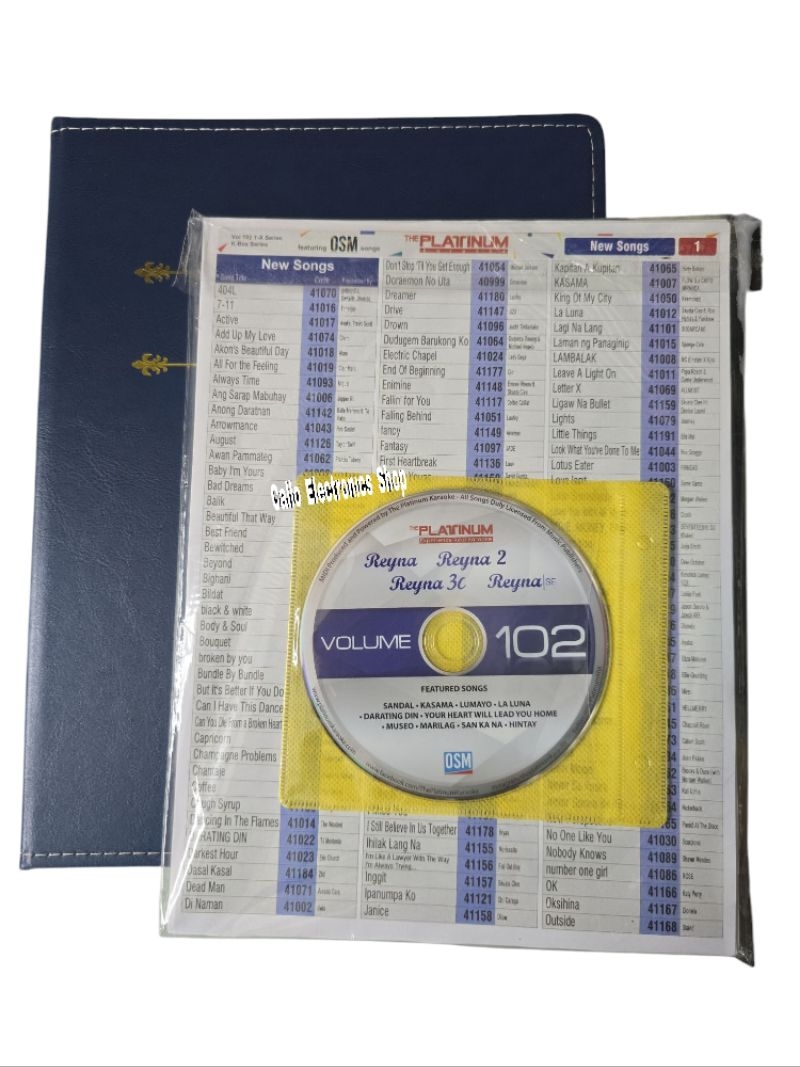 Original Platinum Songbook With Full Songlist and CD Volume 102 For Reyna,Reyna.2,Reyna 3c,Reyna ...