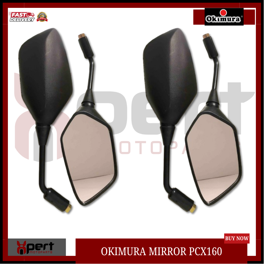 SIDE MIRROR SET FOR MOTORCYCLE OKIMURA - PCX160 (2PCS PER SET) | Shopee ...