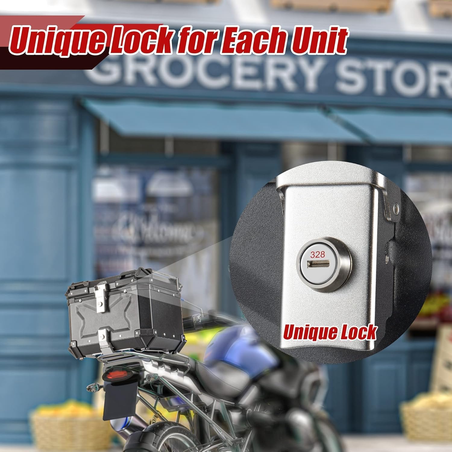 Motorcycle Compartment 45/55/65 Liters Top Box Motorcycle Alloy Top Box ...