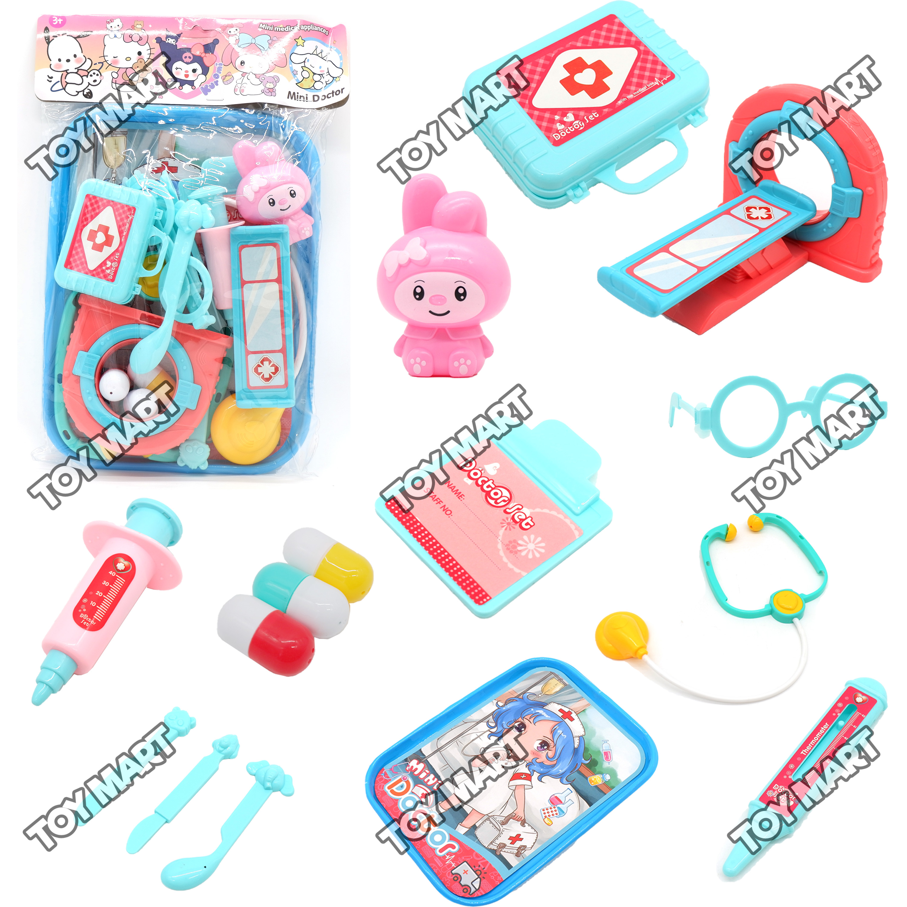 Mini Doctor Kids Toy Set Educational Role Play Medical Kit for Ages 3 ...