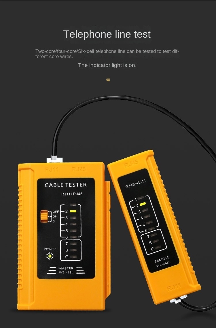 Network Cable Tester Test Tool RJ45 RJ11 RJ12 CAT5 CAT6 UTP USB LAN ...