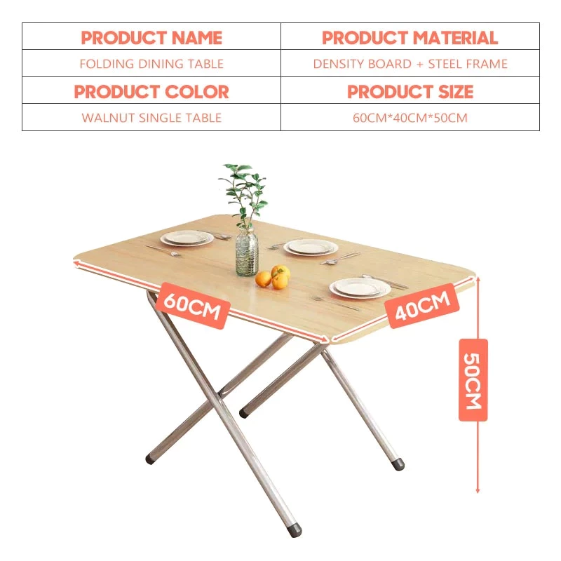 Portable Folding Table Multifunctional Kitchen Folding Desk Dining ...
