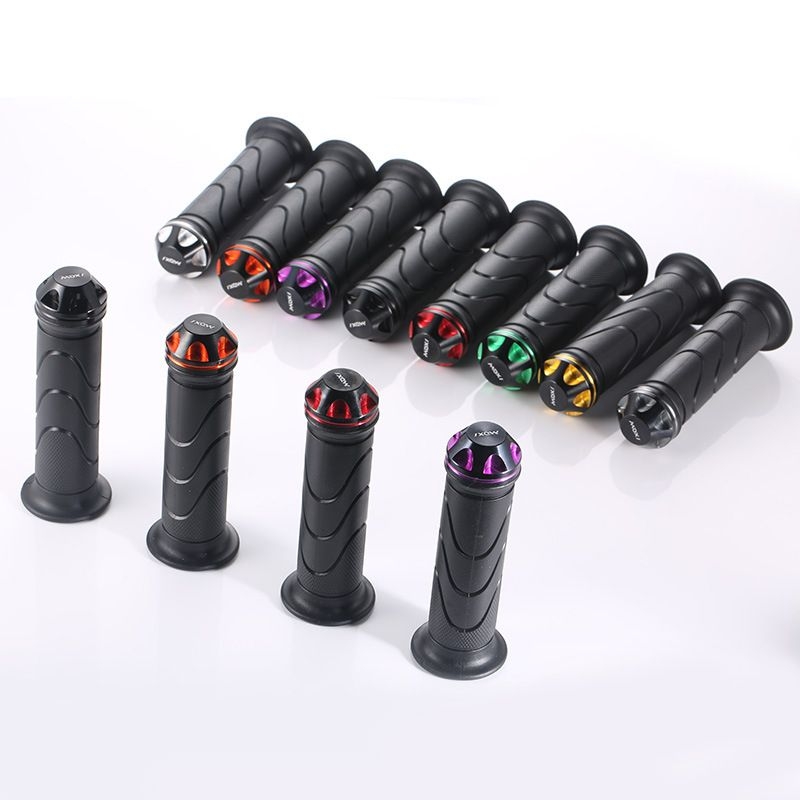 Motorcycle Handle Grip Non-Slip Rubber Cnc Alloy Bar End for Honda ...
