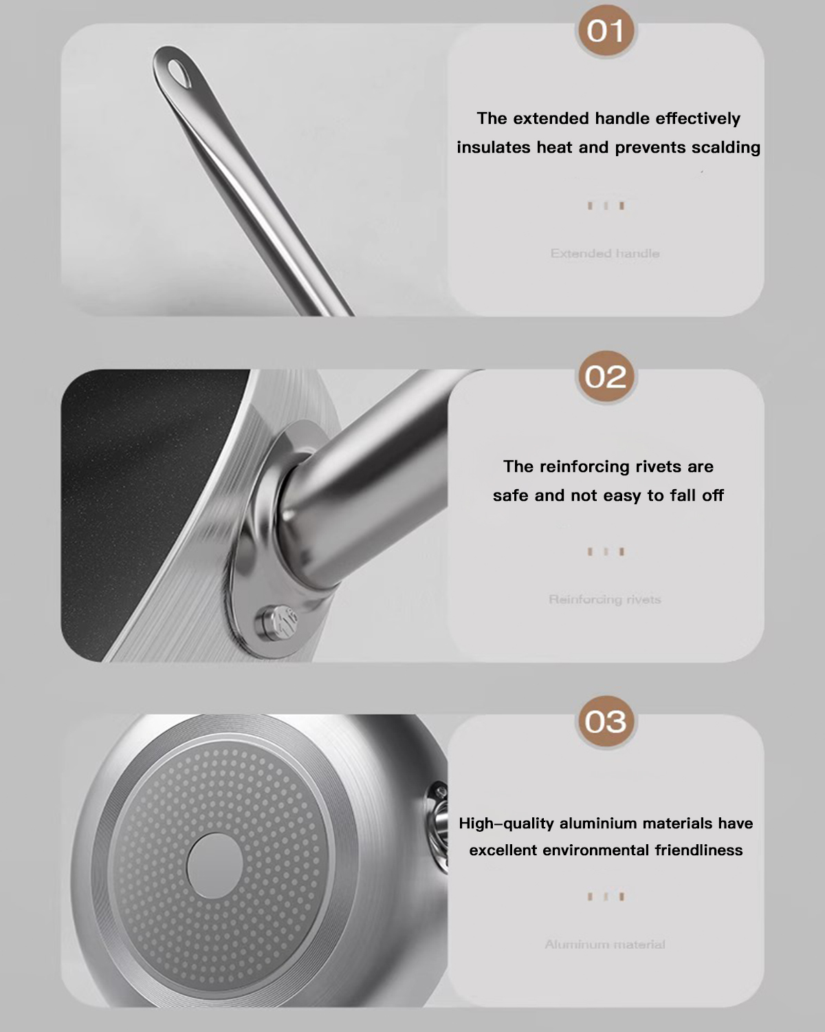 Blue Cat Japan Original Black Non Stick Frying Pan 18/22/26/30/32/34 ...