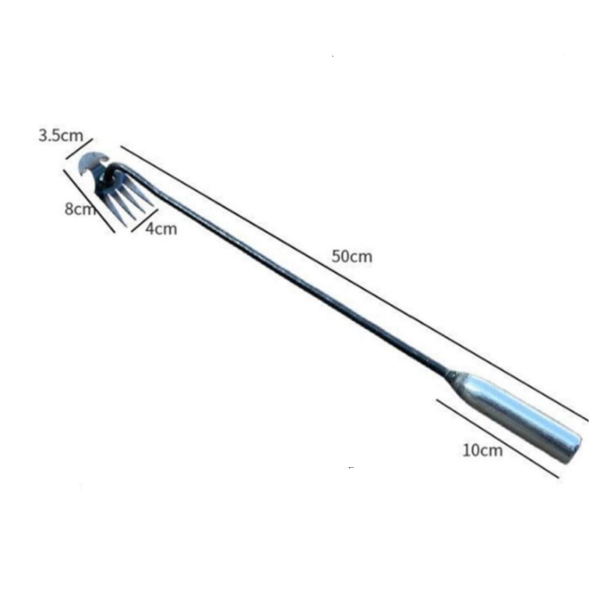 Weeding and rooting tool steel 4 tooth weeder root digger garden hoe ...