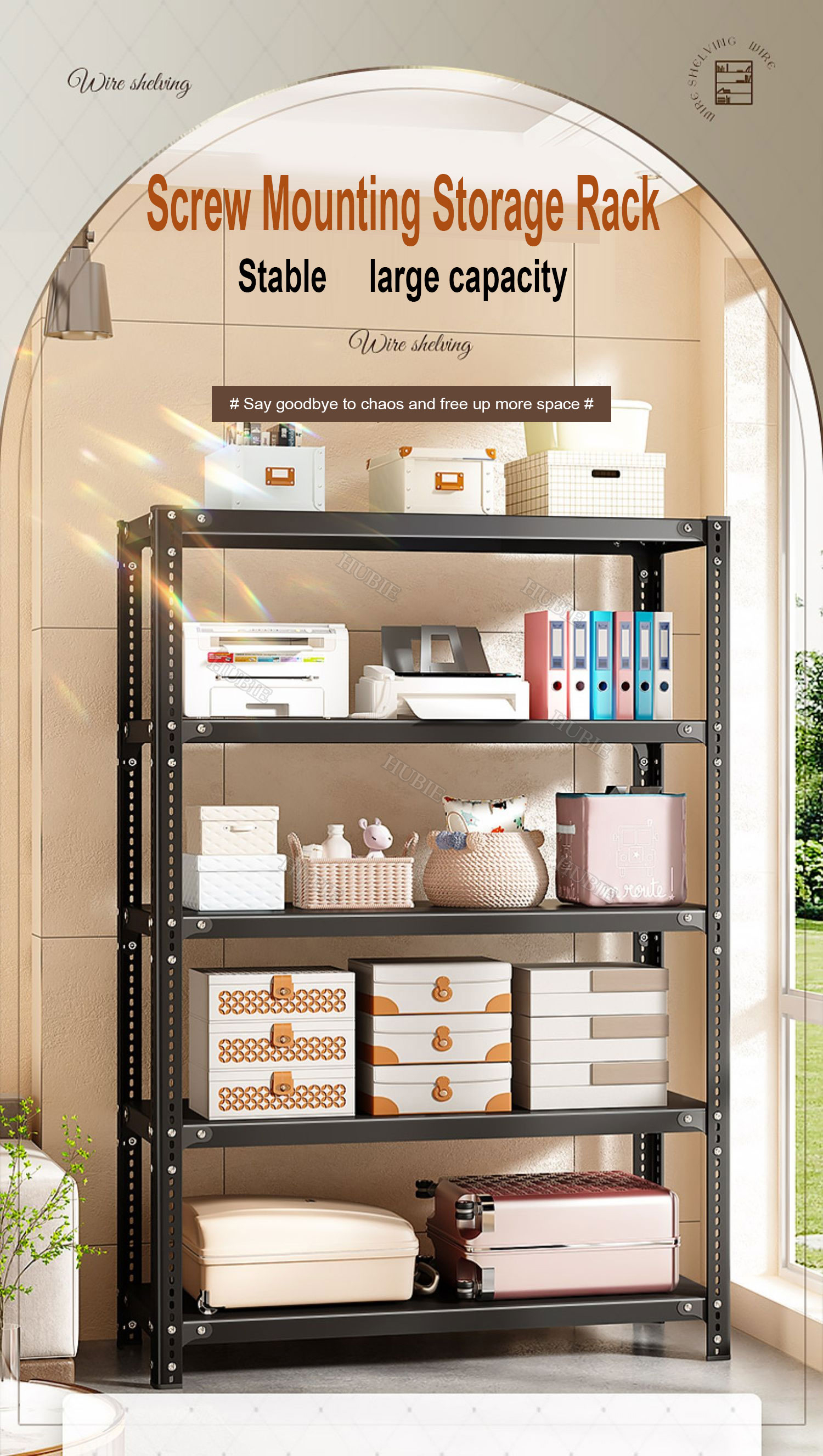 120*200 Metal Rack Steel Rack Heavy Duty Rack Stainless Shelf Rack Boltless Rack Stainless Shelf ...