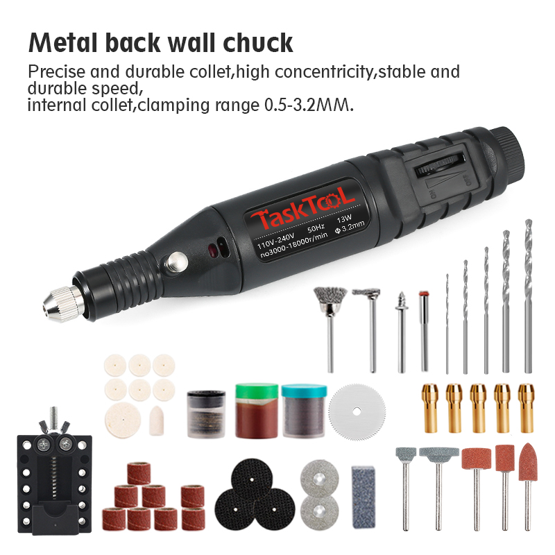 25Pcs/155Pcs Mini Electric Drill Set 12V Electric Grinder Power Tools For Milling Cutting ...