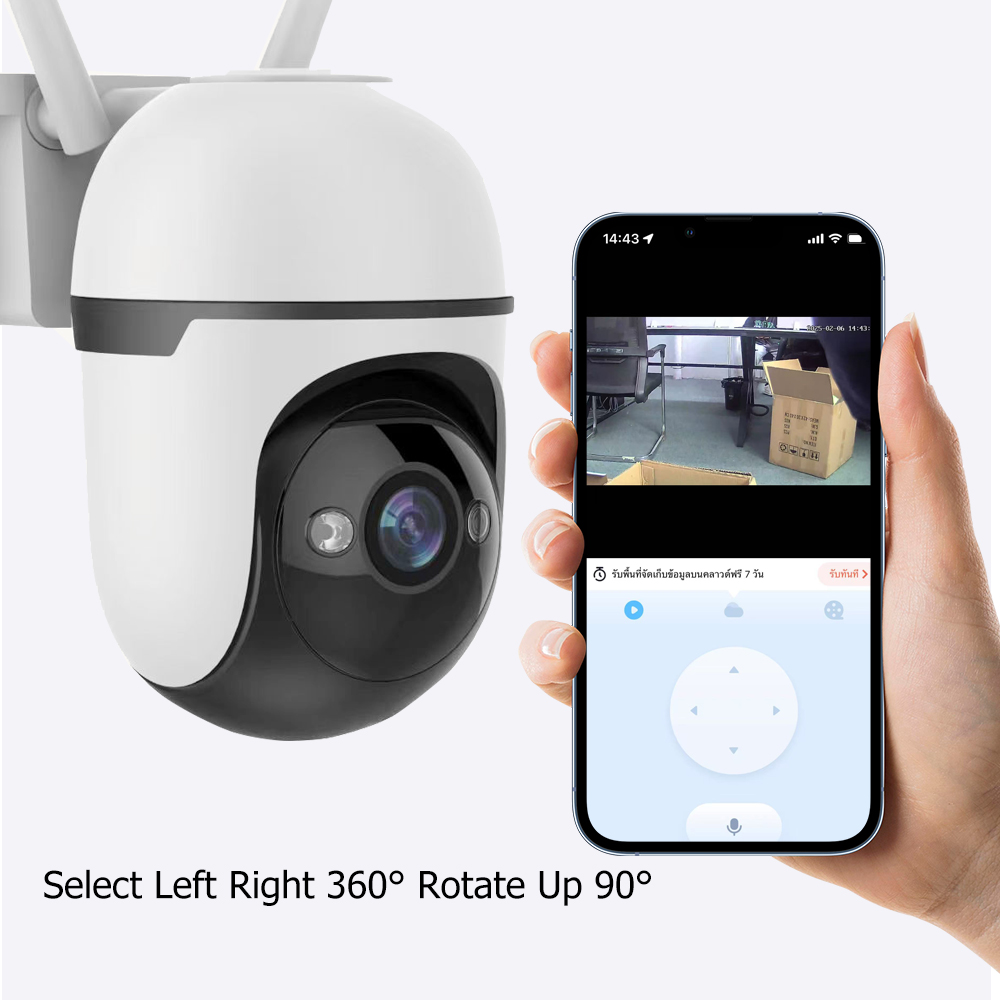 iCam365 CCTV Bidirectional Audio 360 degree Rotating Tracking CCTV ...