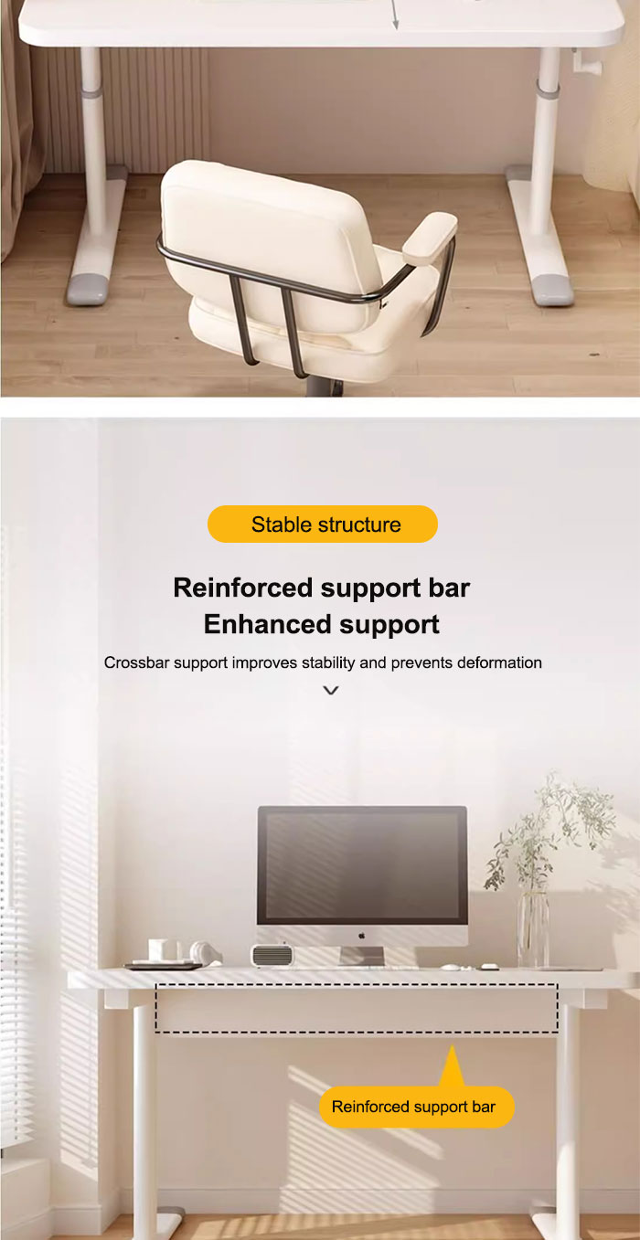 F&G Adjustable Desk Computer Desk Student Study Table Hand-cranked ...