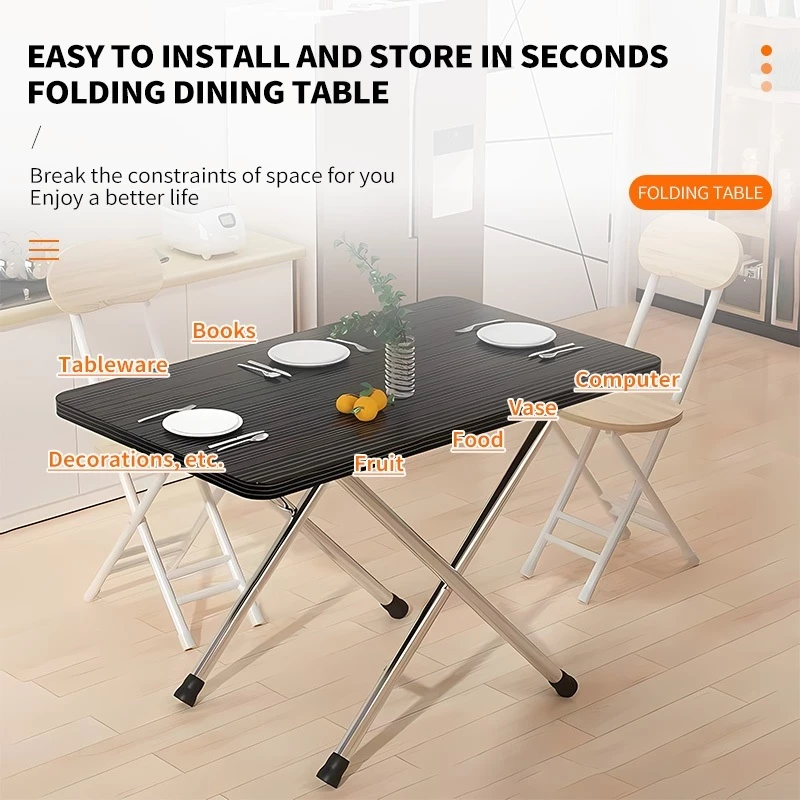 Portable Dining Table Home Folding Table Office Desk Multifunctional ...