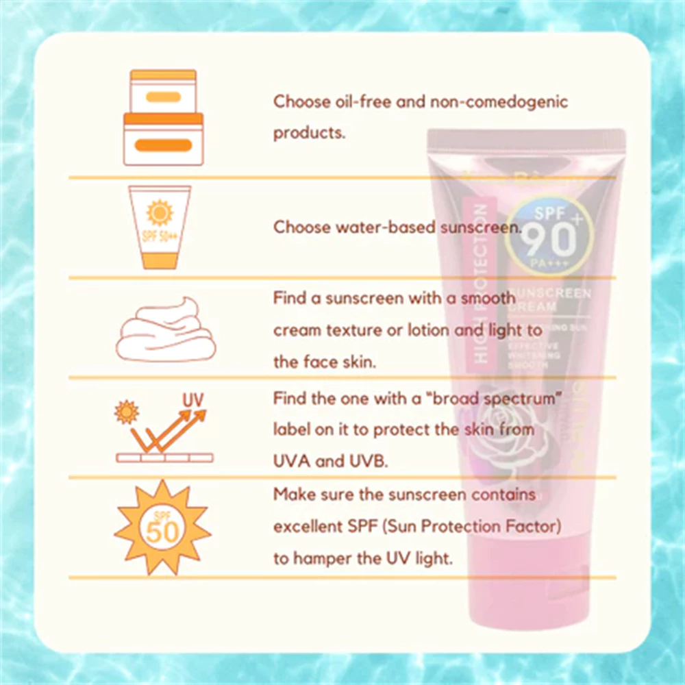 【Buy 1 Take 3】Original Rose SPF90+ Sunscreen Cream High Protection UV ...