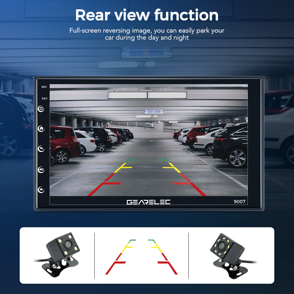 GEARELEC 7 Inch Android Head Unit Touch Screen Car Stereo With ...