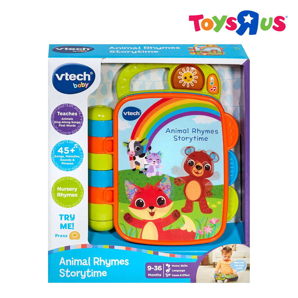 VTech Baby Animal Rhymes Storytime, Interactive Baby Book | Shopee ...