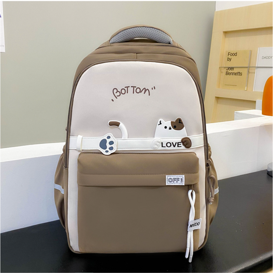 Middle school student bagpack college large capacity school bag laptop ...