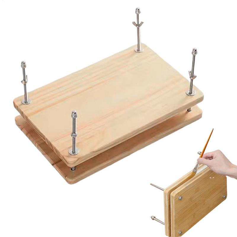 book press 20*30cm Wooden Handmade Pad Press Notepad Tracing Pad ...