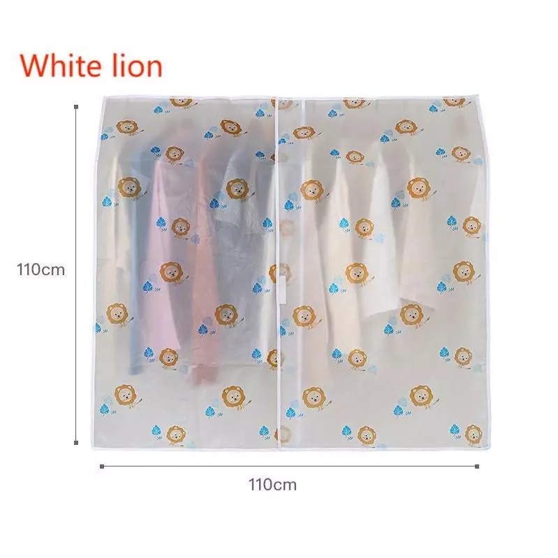 PEVA Clothes Dust Cover PEVA Clothing Protector Wardrobe Clothes ...