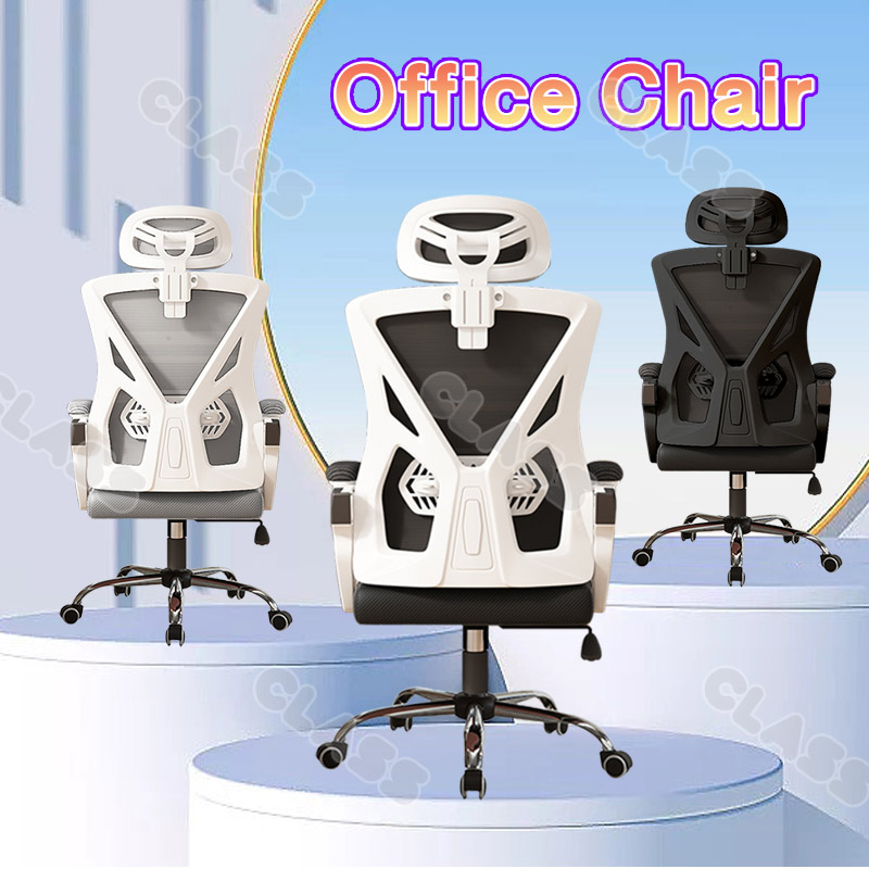 Office Chair Korean Mesh Computer Chair High Back Gaming Chair Swivel ...