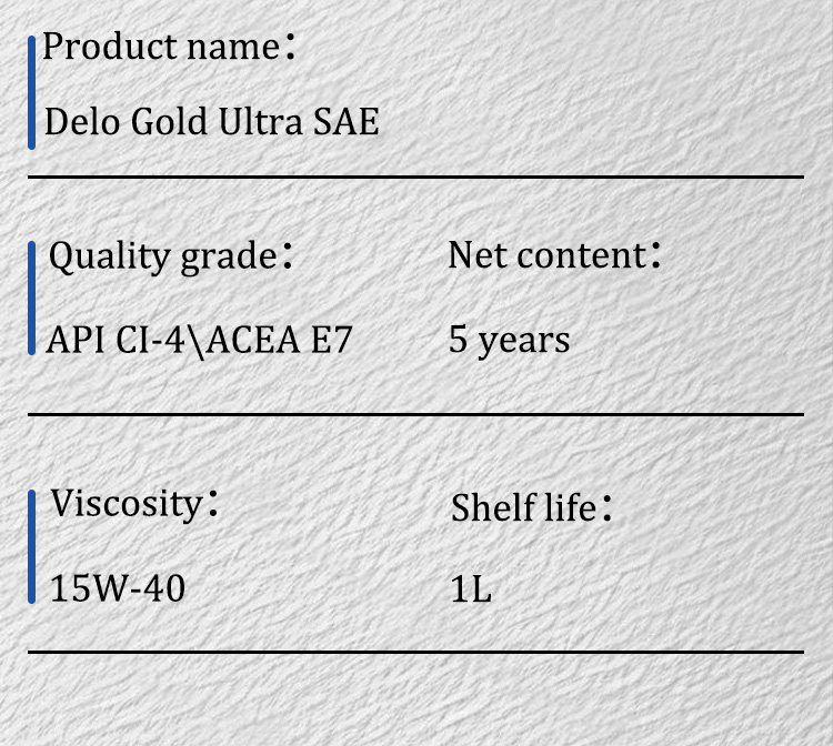 Delo Gold ULTRE Engine Oil 15W-40 CI-4 Heavy Duty Multigrade 1L Premium ...