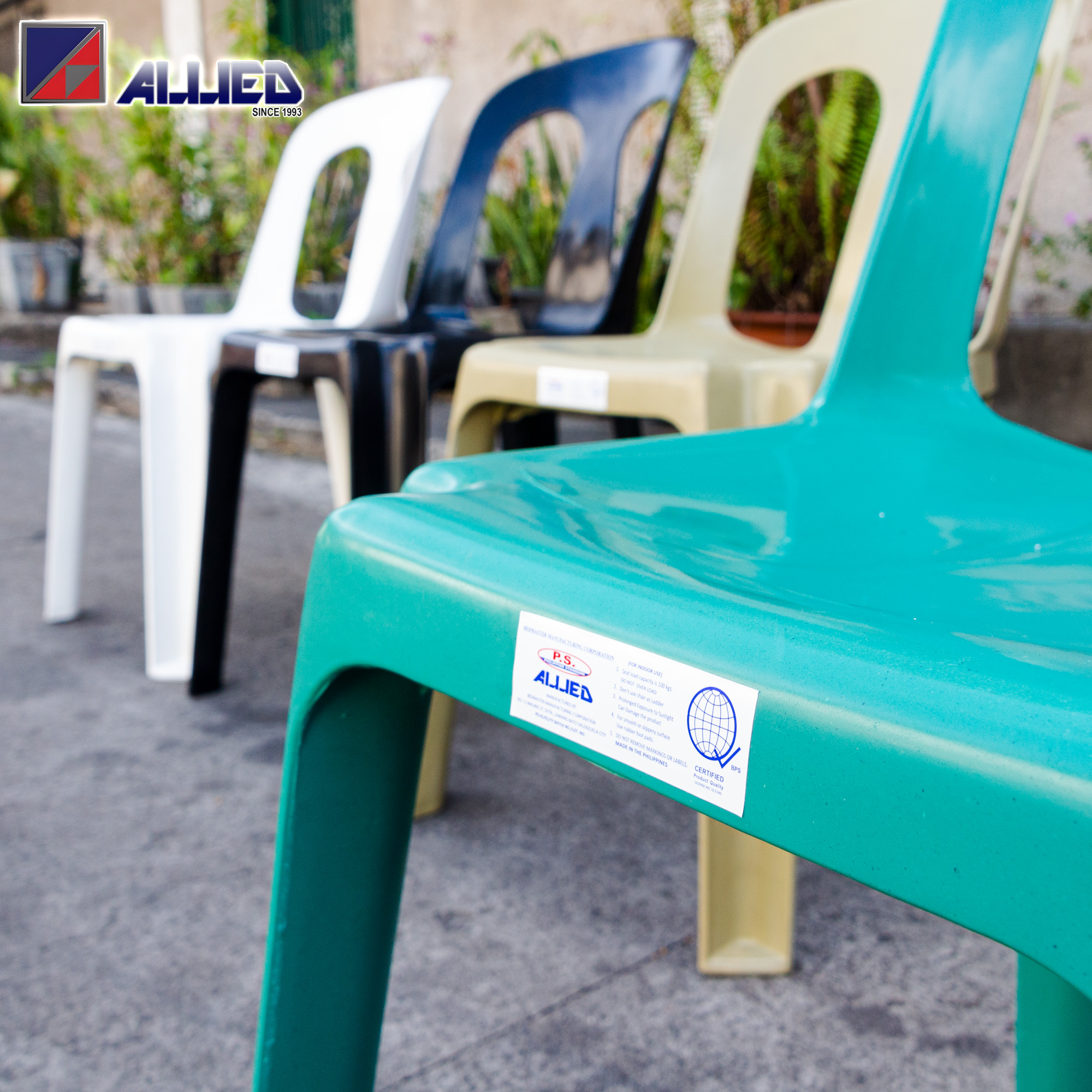 Allied Plastic Monobloc Chair Standard Full Size Robina SC-003 | Shopee ...