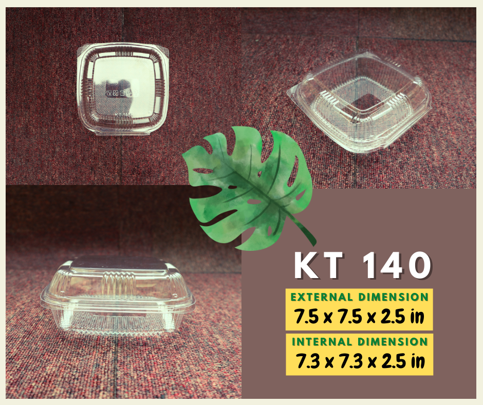50 pcs - Clear Plastic Clamshell (KT140) | Shopee Philippines