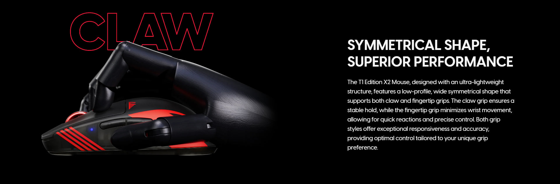 Pulsar X2 V3 T1 Edition Ultralight Weight eSports Gaming Mouse - Black ...