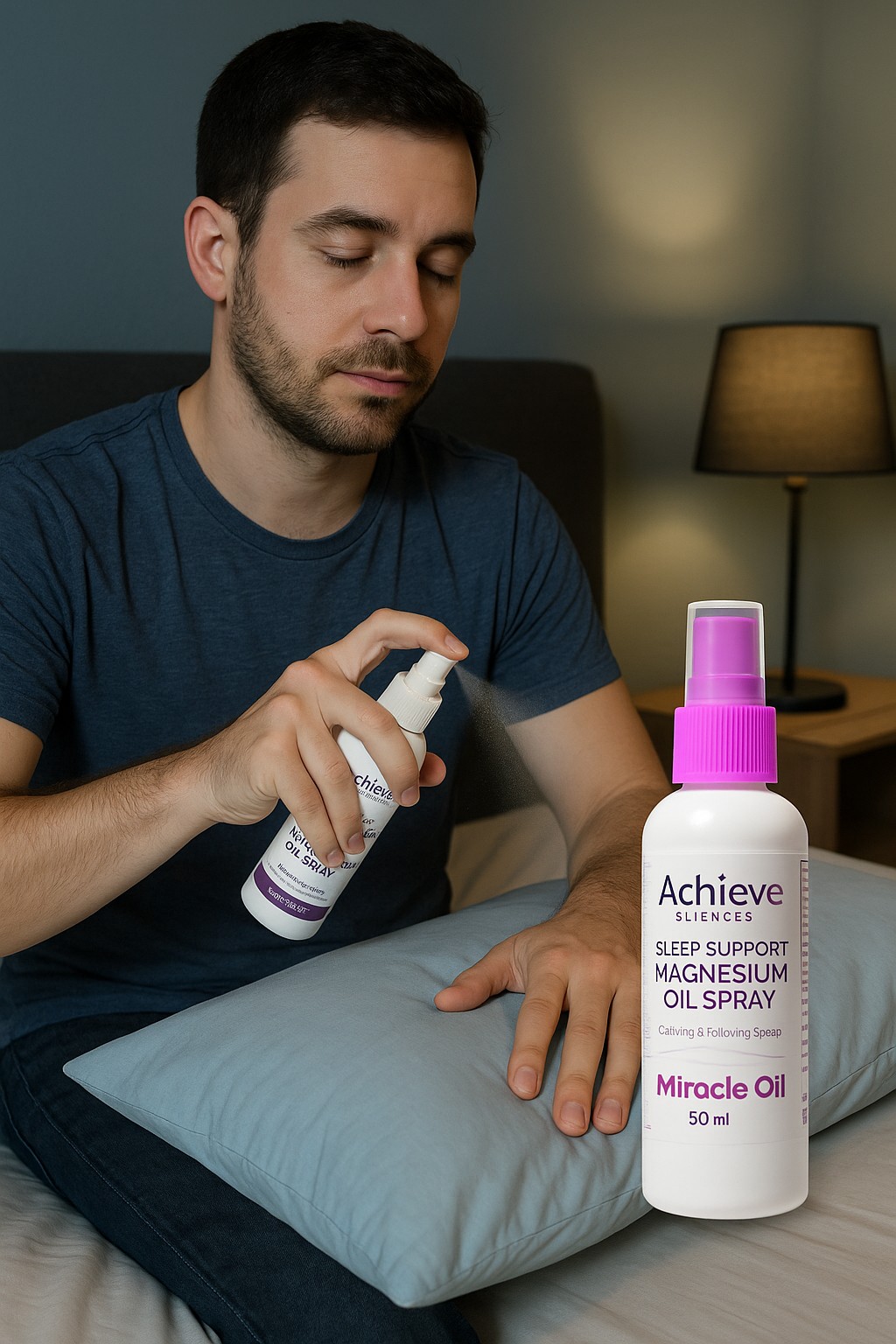 Achieve Magnesium Oil Spray For Sleep Insomnia Calming Pillow Mist ...
