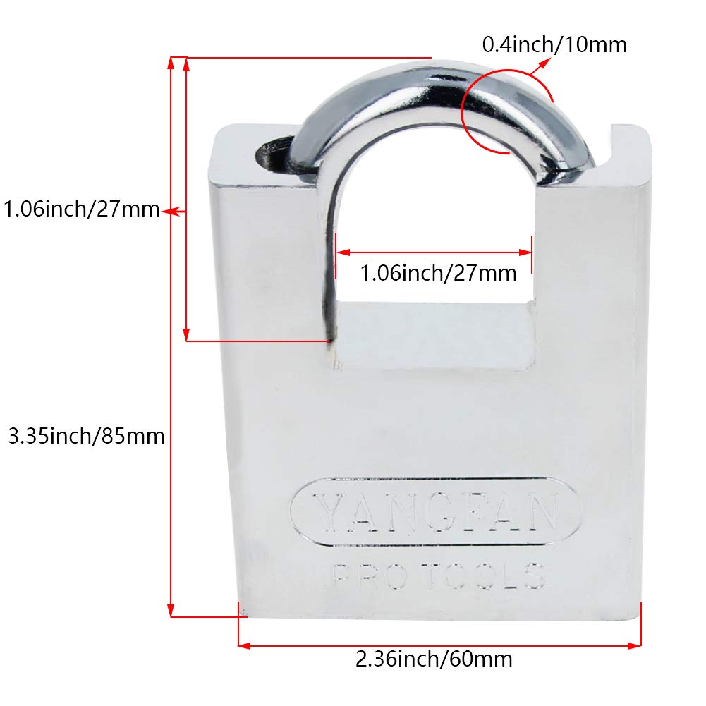 Padlock Anti Cutting Anti Theft Heavy Duty for Gate Padlock Security ...