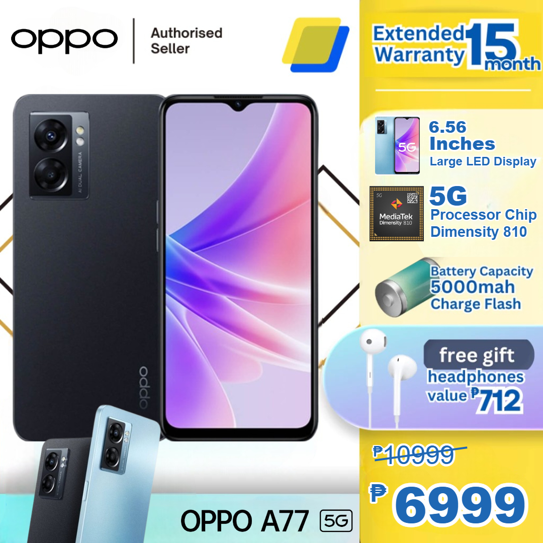 A77 Smartphone | 6GB RAM+128GB ROM l 5000mAh Large Capacity Battery ...