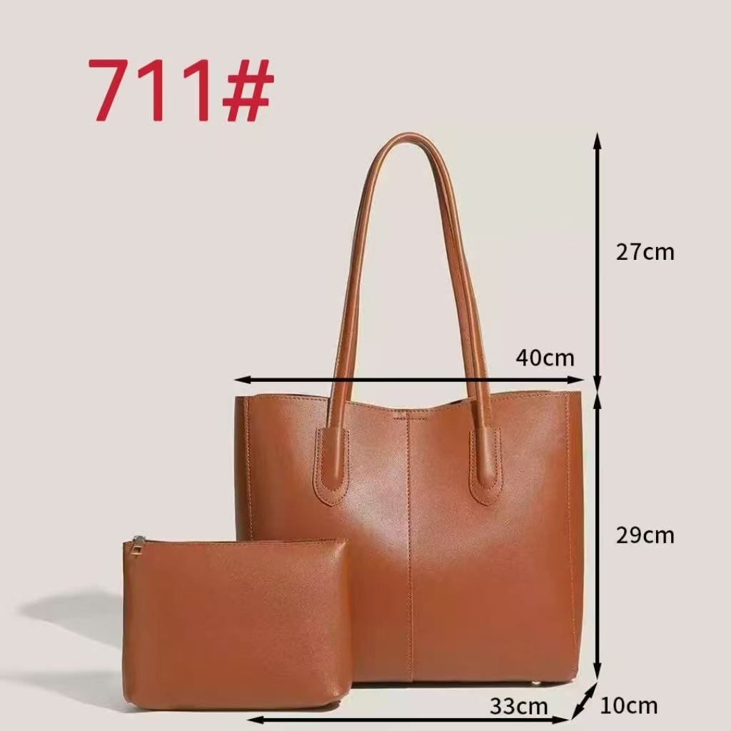 tt bag#711 korean women's large capacity classy minimalist leather ...