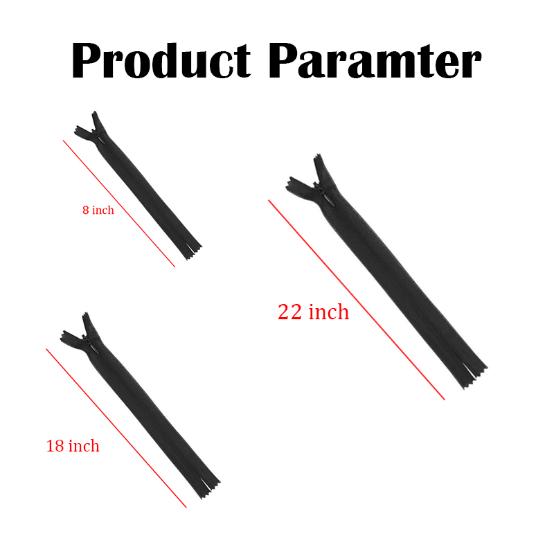 NICE 8/ 18/ 22 Inch Invisible Zippers DIY Coil Zipper Tailor | Shopee ...