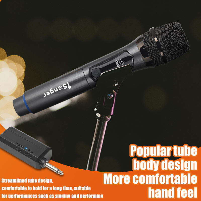 Wireless Microphone, Plug And Play Microphone, Cordless Dynamic ...
