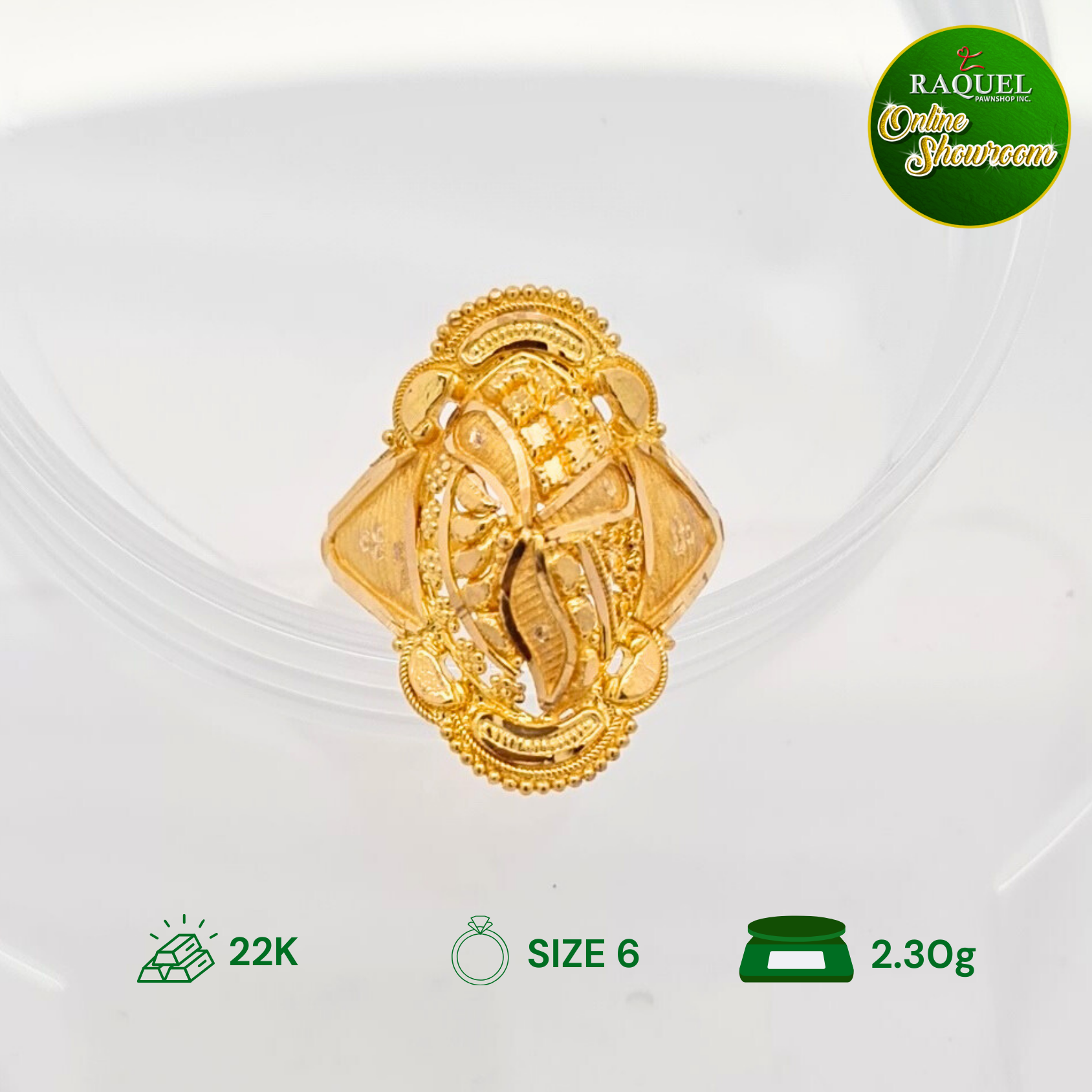 22k Power-gold Saudi Ring | Shopee Philippines