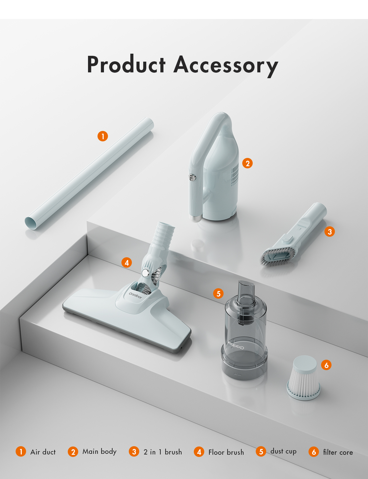 Gaabor Vacuum Cleaner 18000Pa Strong Suction 2 in 1 Handheld and Stick ...