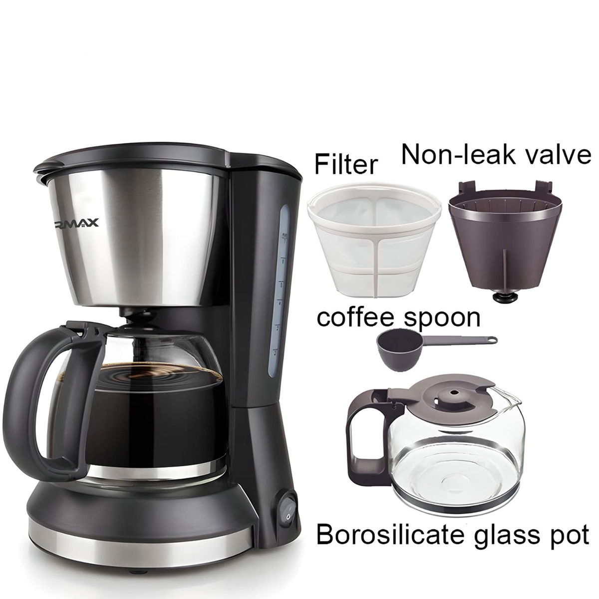 Vermax Coffee Maker 1500ml 15Cups Constant temperature Drip Coffee ...