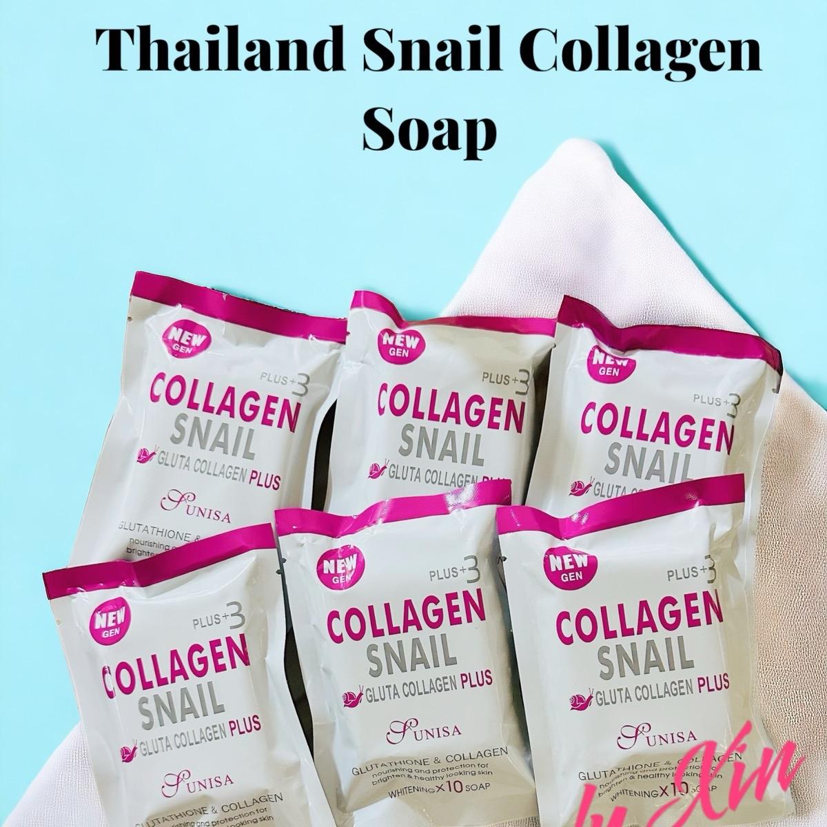 COLLAGEN SNAIL Soap Glutathione Collagen Plus Whitening x10 Nourishing ...