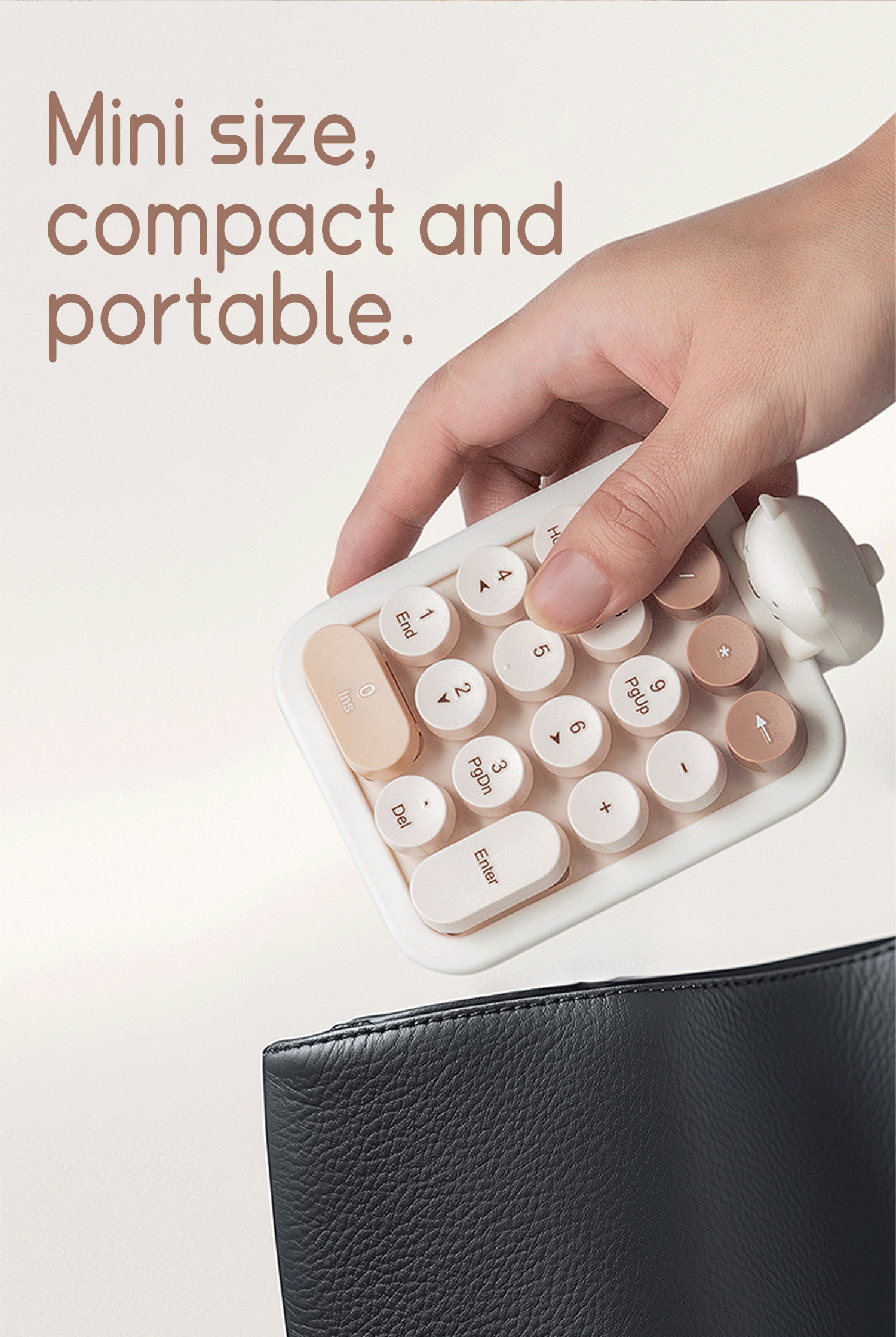 MOFii 520 Mini Stylish Wireless Numeric Keypad with Magnetic Bear ...