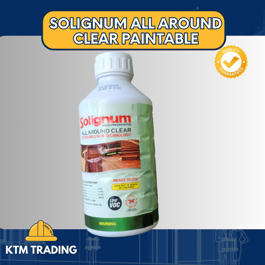 Solignum All Around Clear Paintable 1 liter Wood Preservatives Anti ...