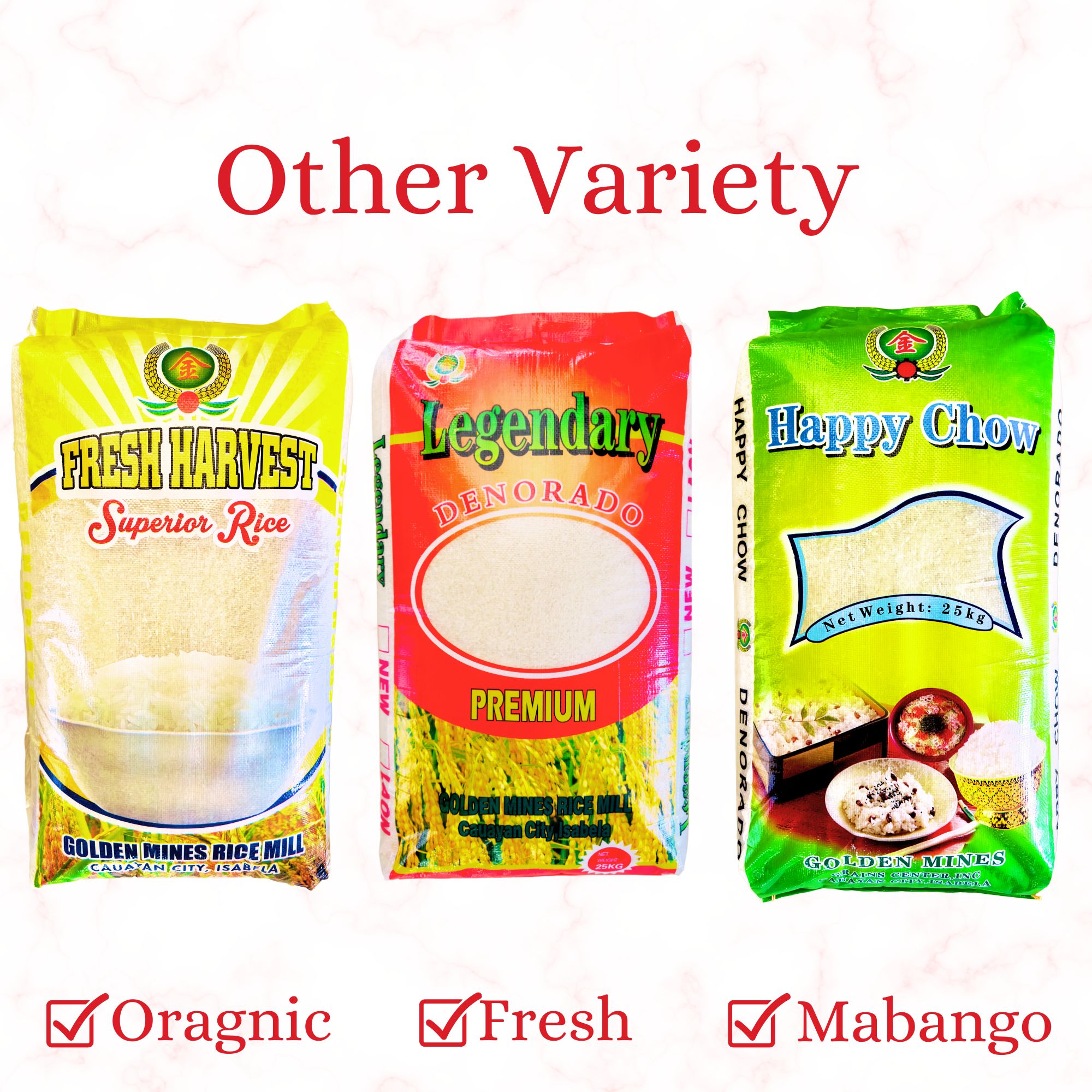 LEGENDARY Premium White Rice Organic 2kg (Denorado Bigas/ Dinorado ...