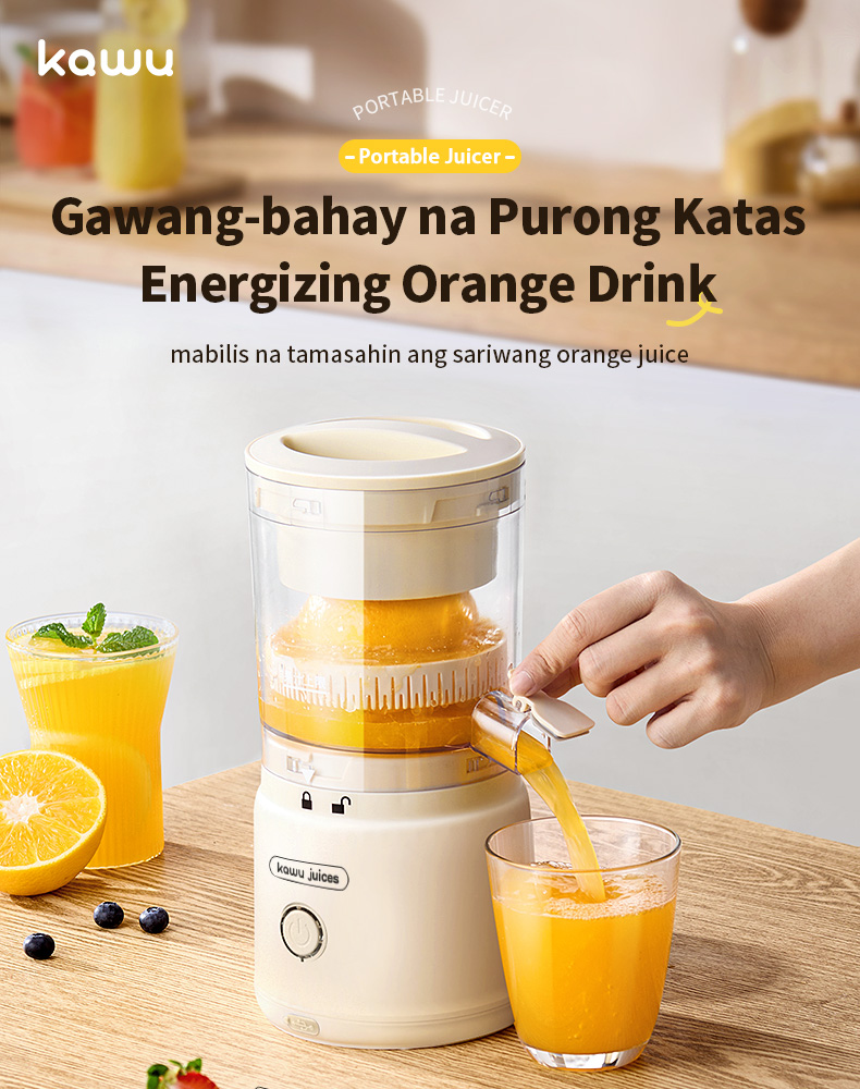 Kawu Electric juicer blender portable USB port juicer machine fruits and vegetables heavy duty ...